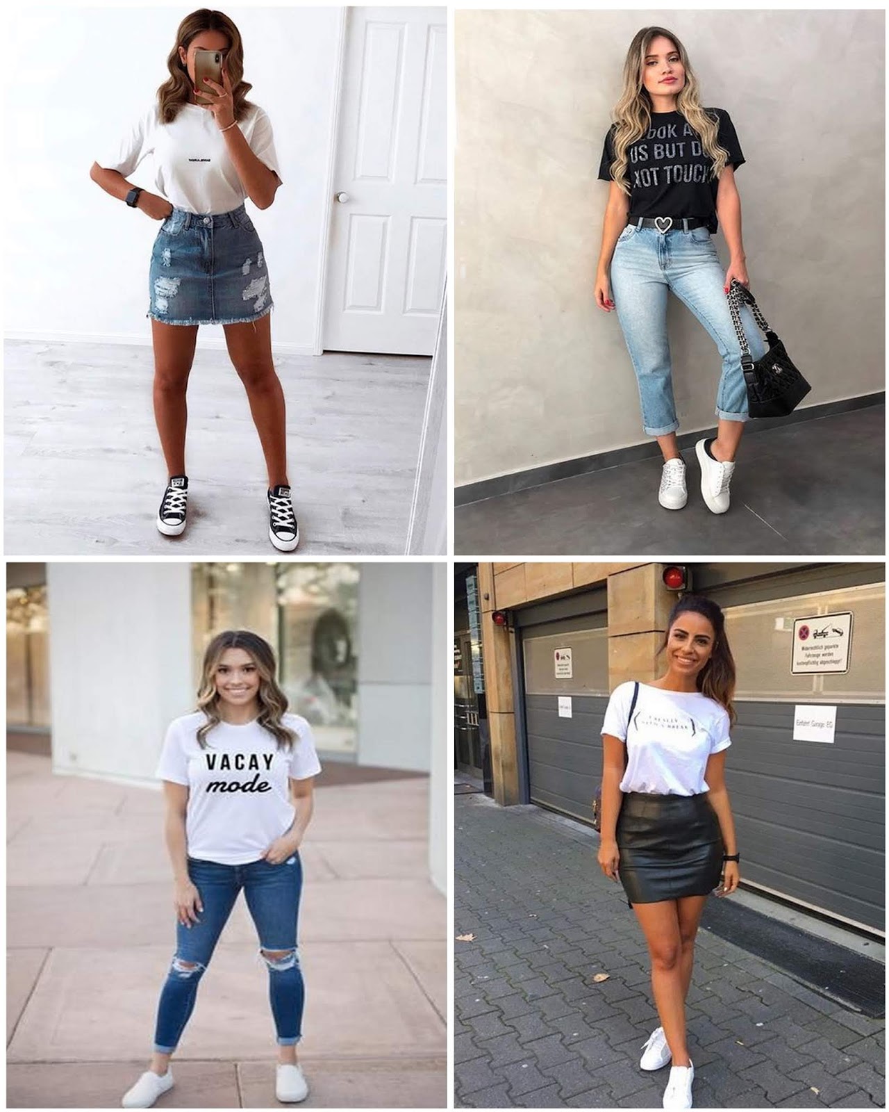 Como Usar T Shirt Inspirações E Looks Com T Shirt Feminina Mundo