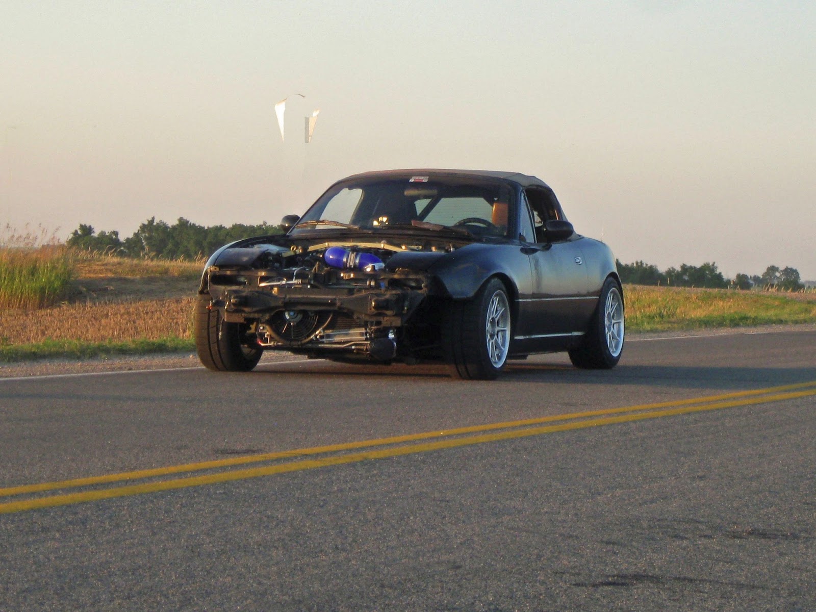Jim and Jenna build diary, Miata LS1 Conversion: LS1 Miata 1st Road Test!