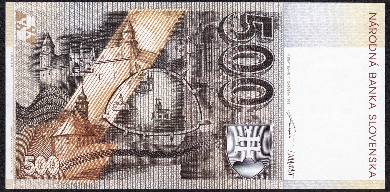 Slovakia 500 Korun banknote 1993 Ludovit Stur|World Banknotes & Coins ...