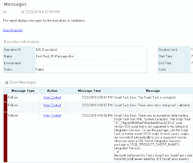 Sql Server Techniques Ssis Script Taskerror The Script Task Is Corrupted