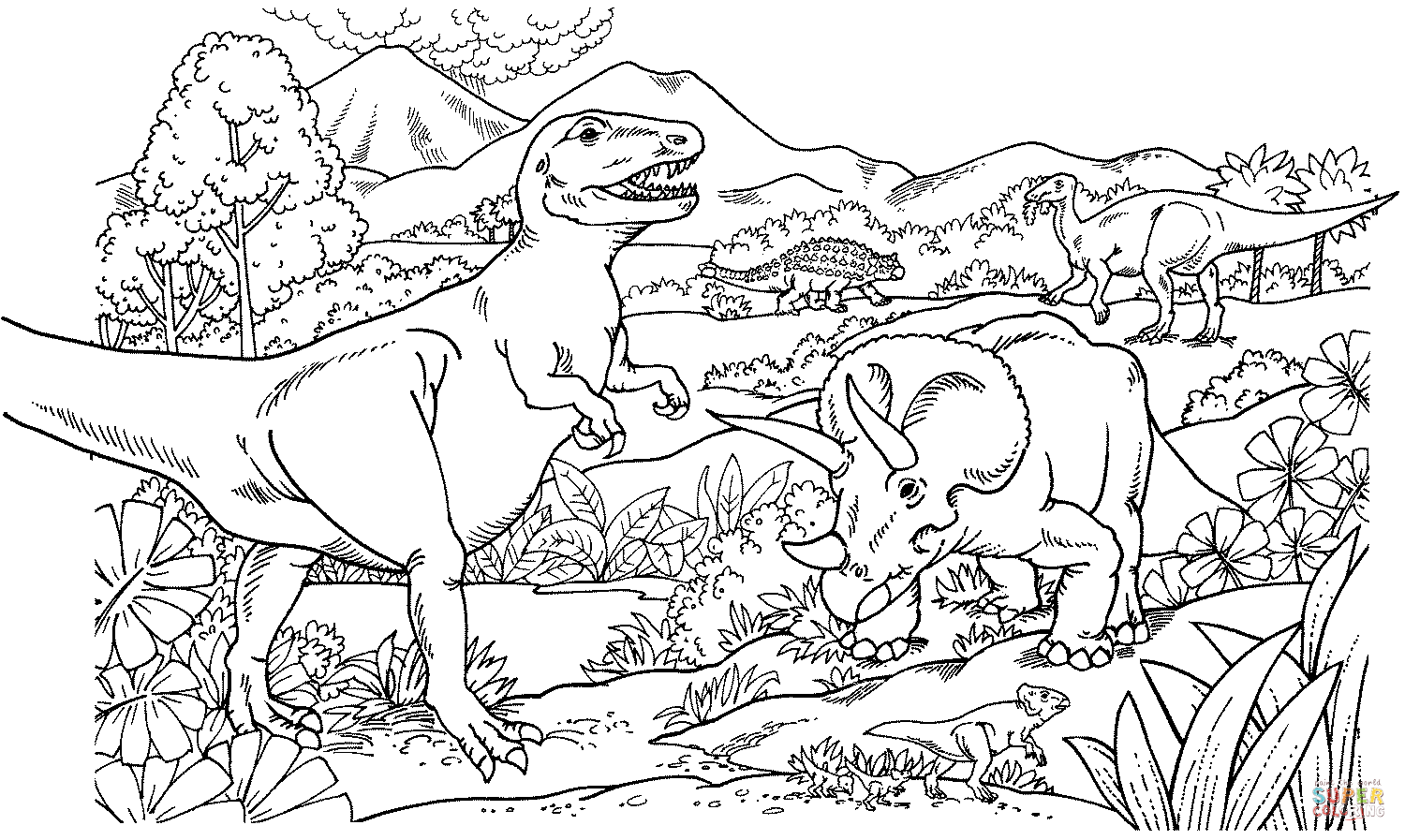 CiênciasEkos: Dinossauro para colorir