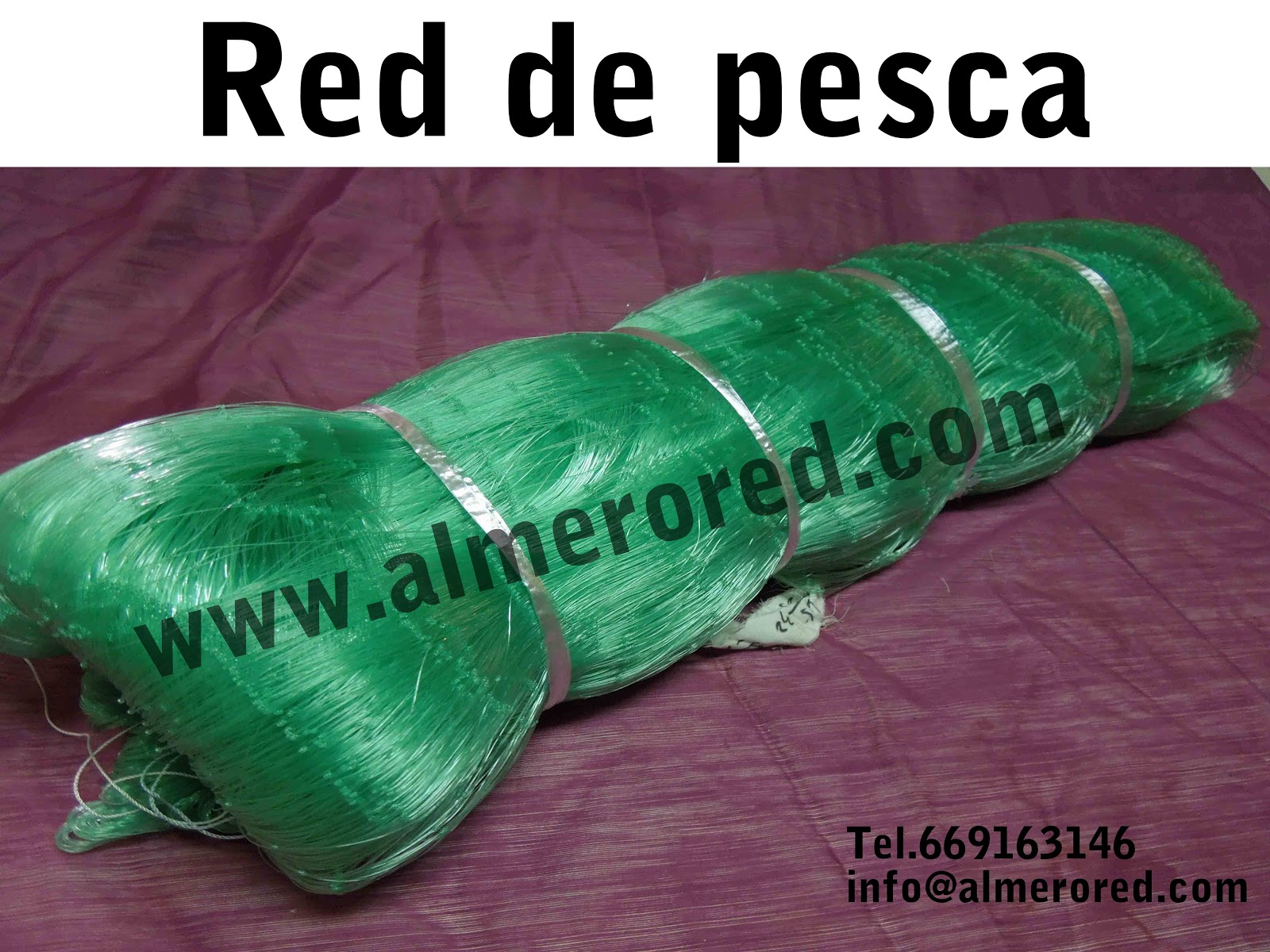 Red de pesca monofilamento 0.35mm - Almerored