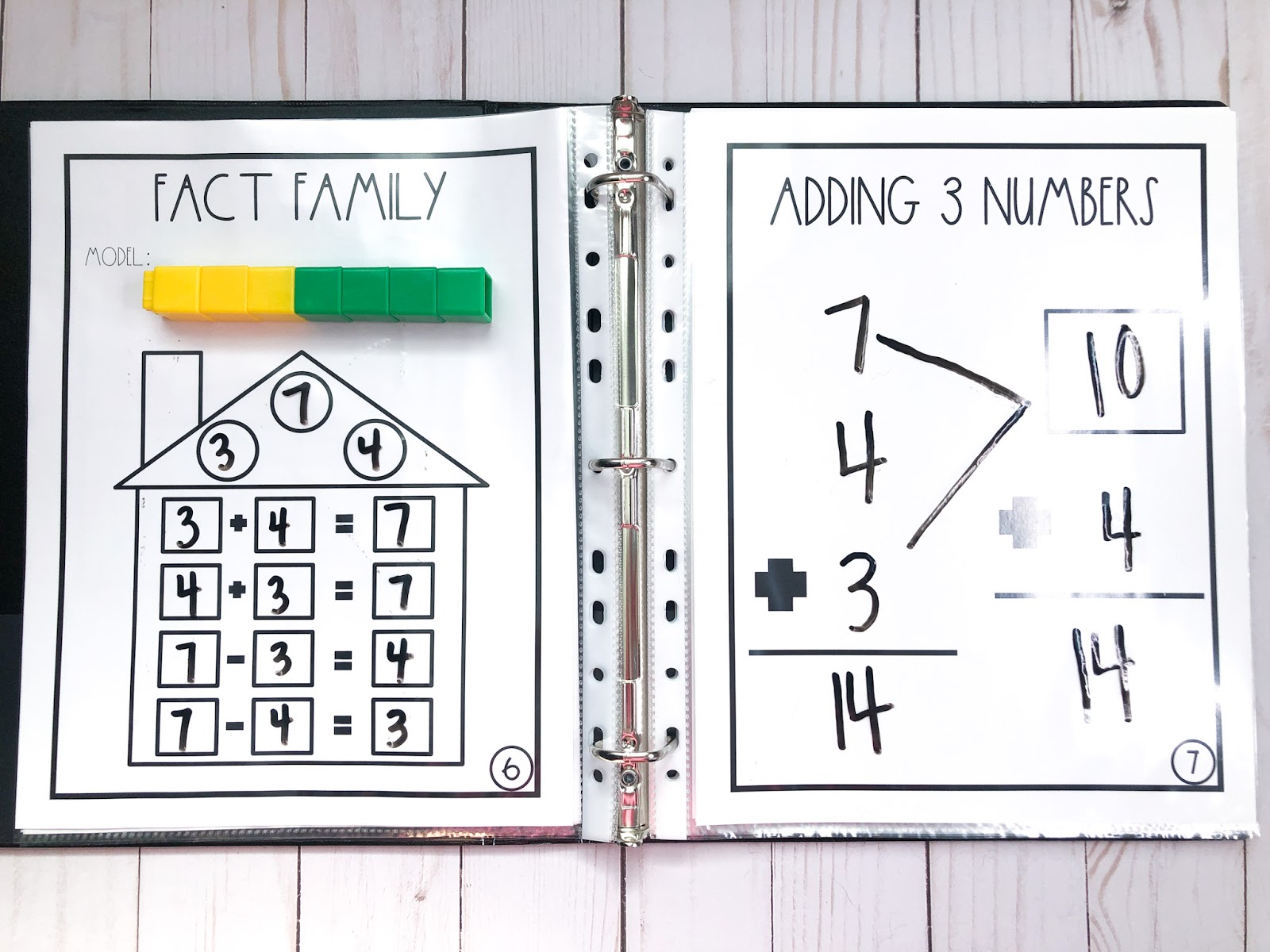 Second Grade Guided Math Student Binder | The Lemonade Stand