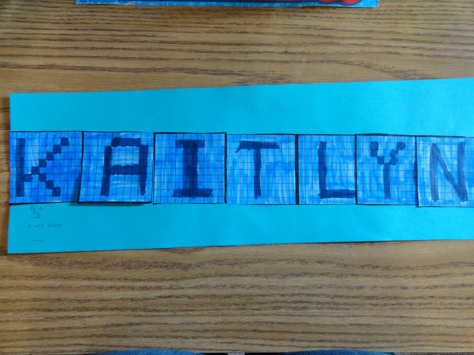 Adventures in Third Grade: Name Art