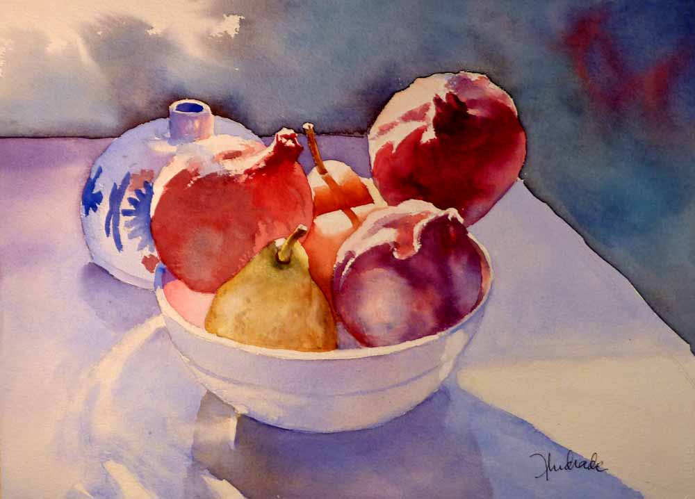 Acrilicos y acuarelas con diferentes estilos: Bodegón con frutas/ Sill ...