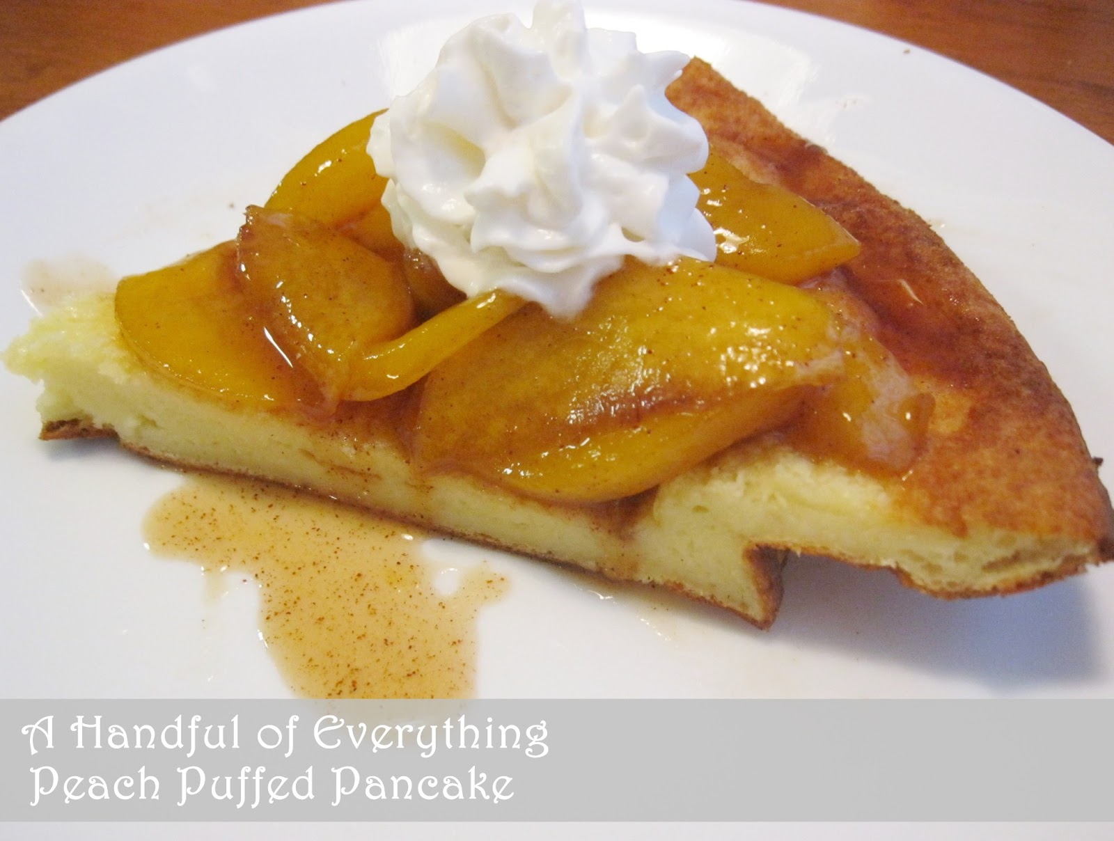Peach Puffed Pancake
