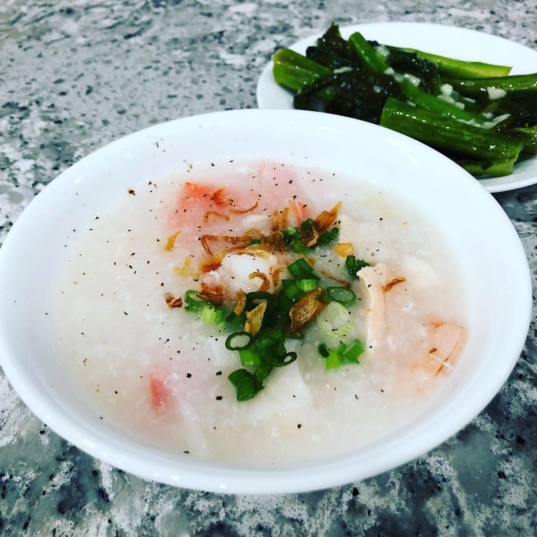 Seafood Congee (Instant Pot)