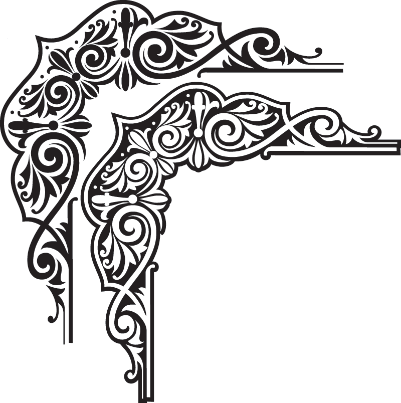 Graphic Vector Collection: Indian Corner Border