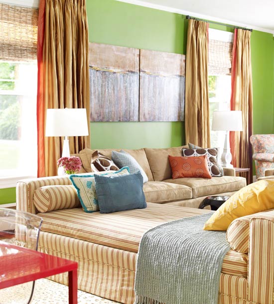 New Home Interior Design: Add Color to Your Living Room
