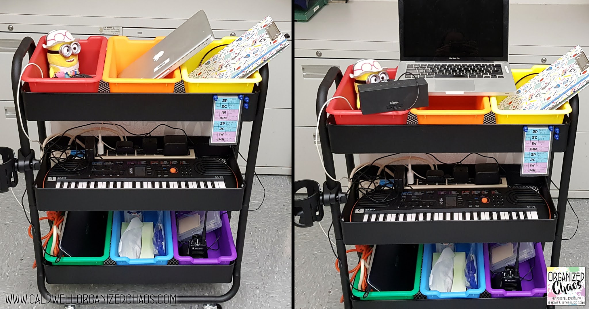 Music Teacher Cart 2020 | Organized Chaos