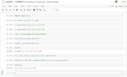 🐍 Python And It's Libraries 🐍 : meshgrid and where functions in Numpy