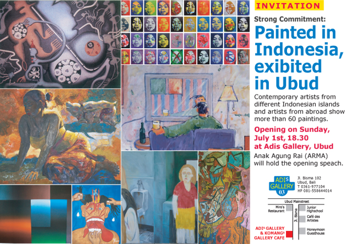 Contemporary Asian Art: New paintings in Ubud, Bali, Indonesia