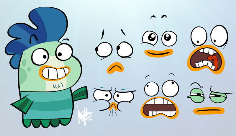 melmade the blog (the one I update ): Milo--Fish Hooks fan art