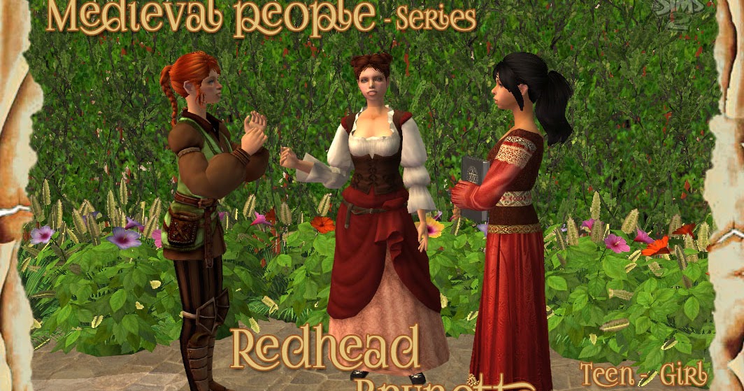 My Sims city block: Fake Sims Modeles - Brunette, Gossip Girl, Redhead ...