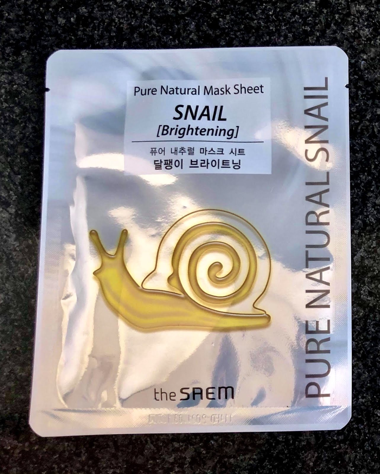 the SAEM Pure Natural Mask Sheet SNAIL [Brightening] review. Does it or ...