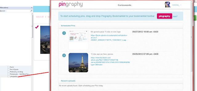 Programa tus actualizaciones en Pinterest con Pingraphy ~ Curioseando