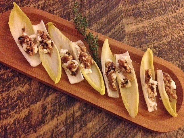 Delish Dish Cooks: Endive with Goat Cheese and Balsamic Honey Drizzle
