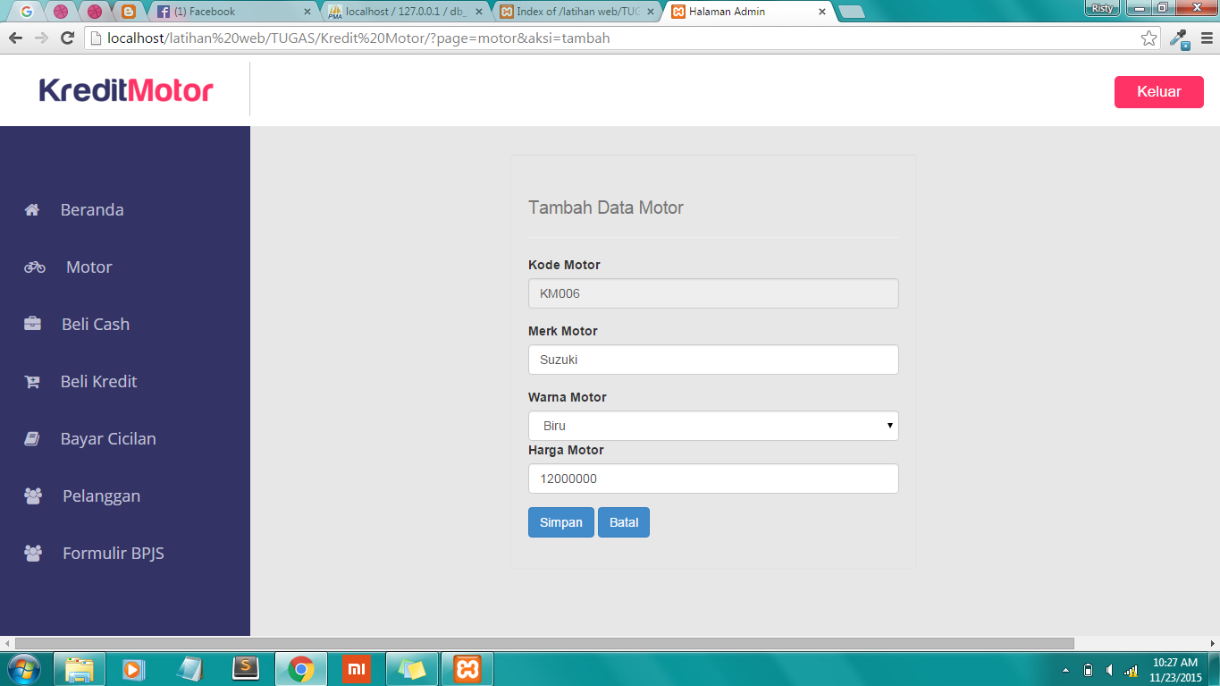 RPL | Rekayasa Perangkat Lunak: Aplikasi Penjualan Motor Cash dan ...