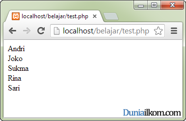 cara membuat tabel dengan array di php dengan foreach: cara membuat ...