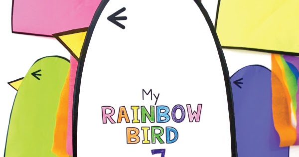 Number Craft - Rainbow Bird | From the Pond