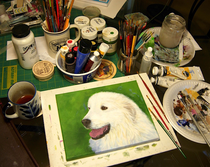 Betanzos Designs: Rescue Dog Portrait