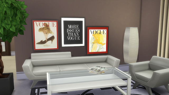 Corporation "SimsStroy": The Sims 4. Posters print art "Vogue".