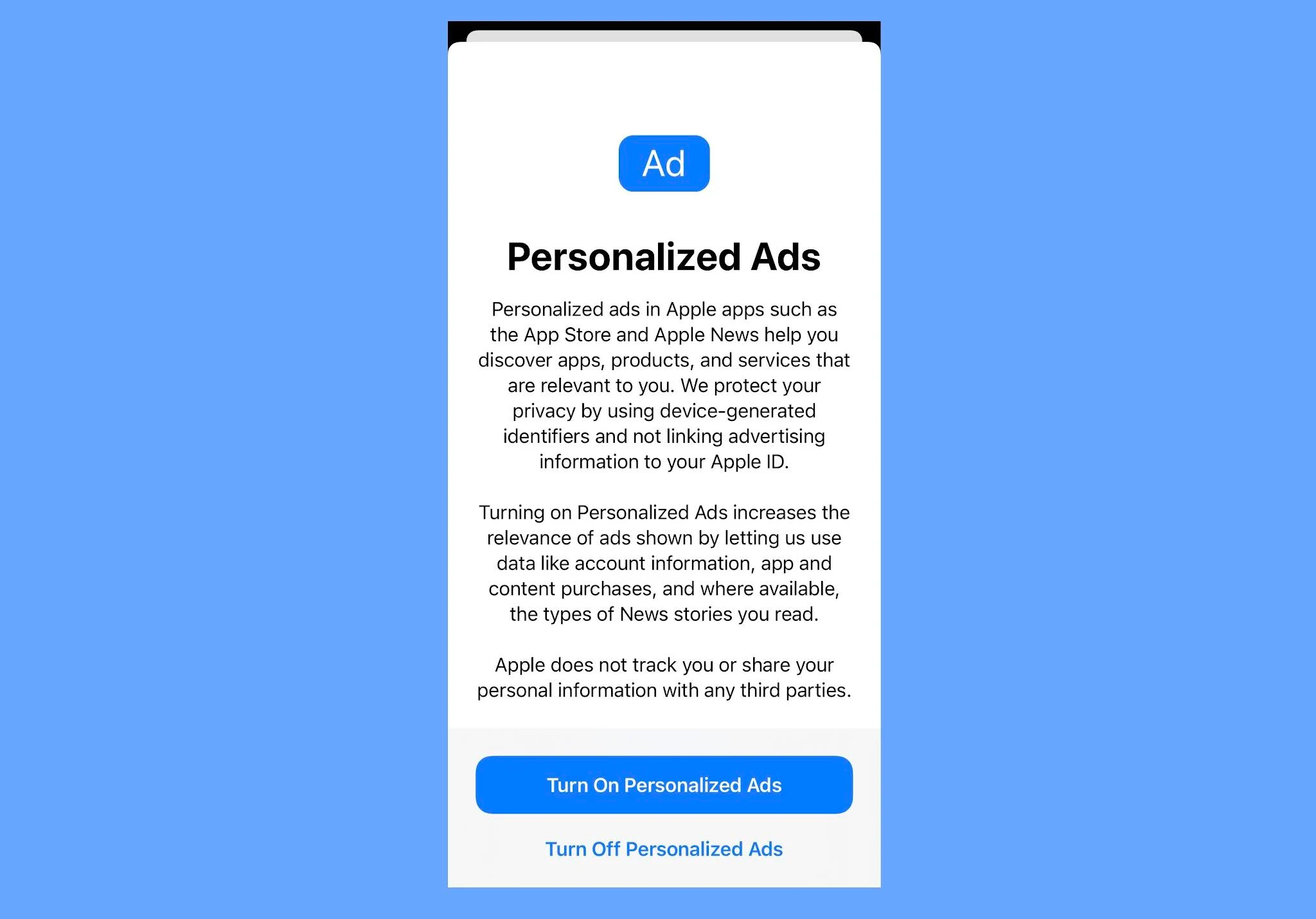 Apple Is Trying To Be More Transparent When It Comes To Personalized Ads