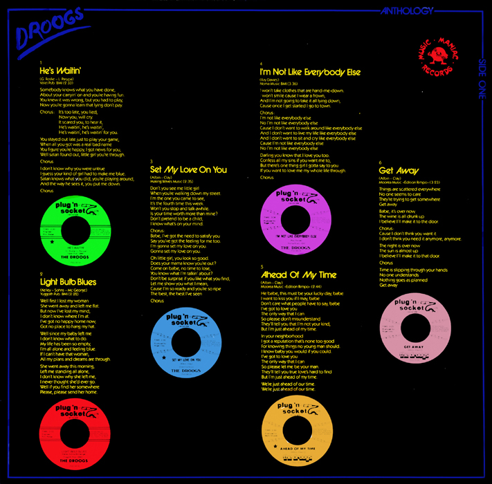IMPRESSIONS OF B. ZYG: The Droogs - Anthology (1987) [vinyl rip 24-96 ...