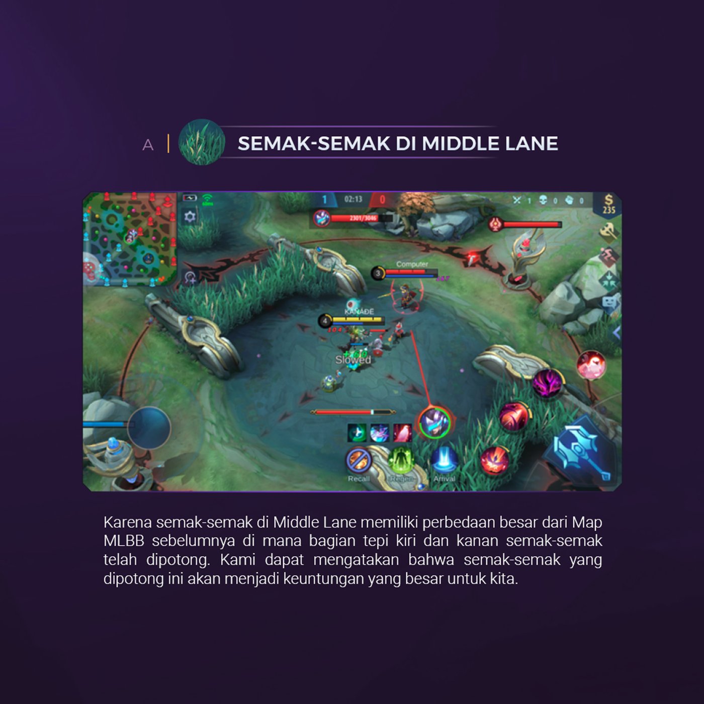 Mobile Legends: BanG BanG [MLBB] Jungle dan Fitur Map baru!! - Kuma Mori
