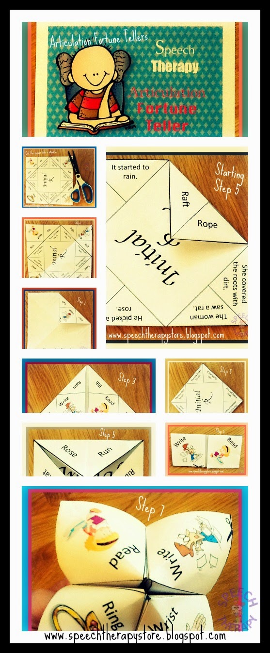 Speech Therapy: How to Fold a Fortune Teller