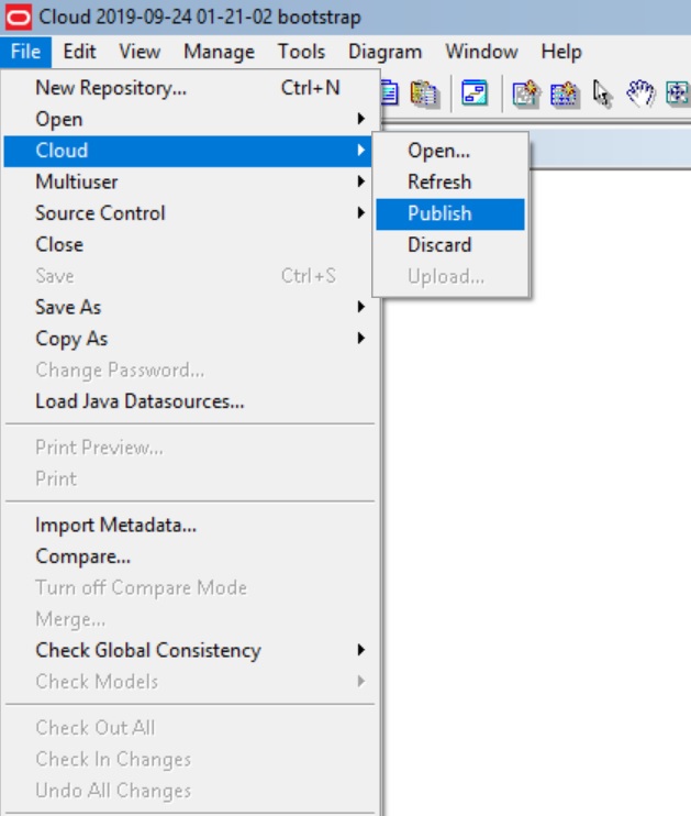 Connecting to OAC (Oracle Analytics Cloud) RPD using Admin Tool