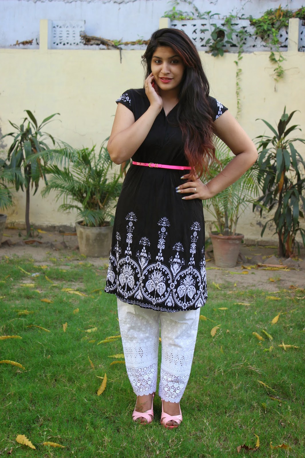 Beauty In The Third World: 2 New ways to style Pakistani lace pants