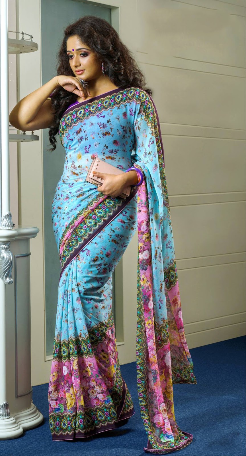 Kavya Madhavan Hot Saree Photoshoot for Lakshya Saree Ad (Part-1 ...