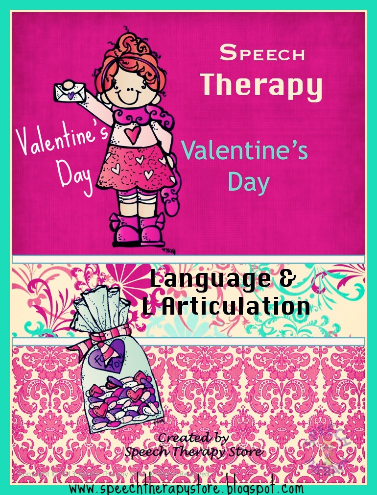 Speech Therapy: Valentine's Day Language & Articulation Bundle