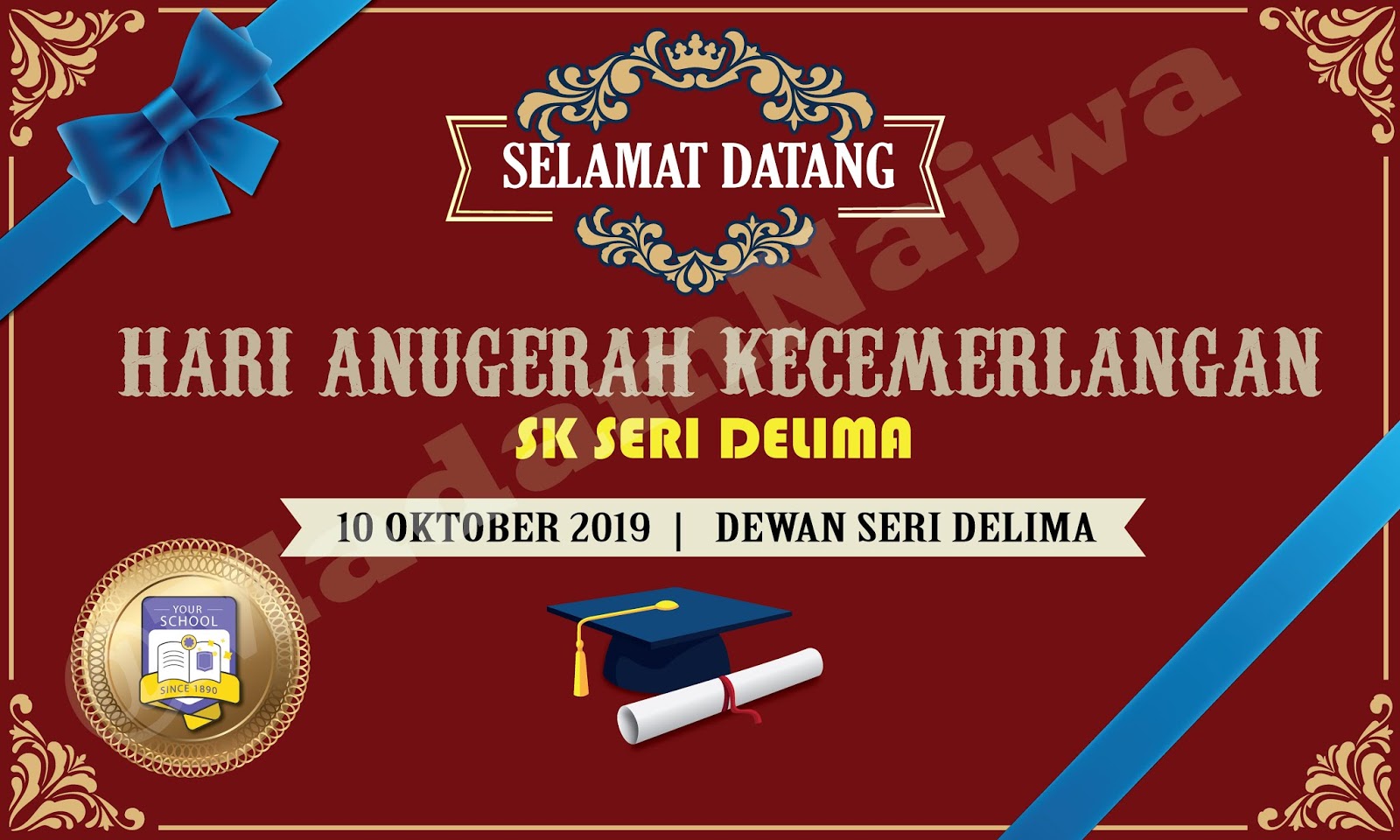 Banner dan Bunting Sekolah: DESIGN BANNER DAN BUNTING PROGRAM