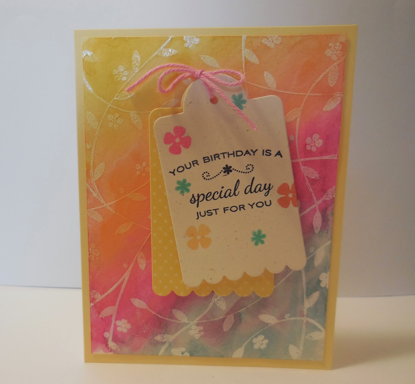 Lin's Craft Corner: OLCC - Watercolor - Kristina's Technique & PTI's ...