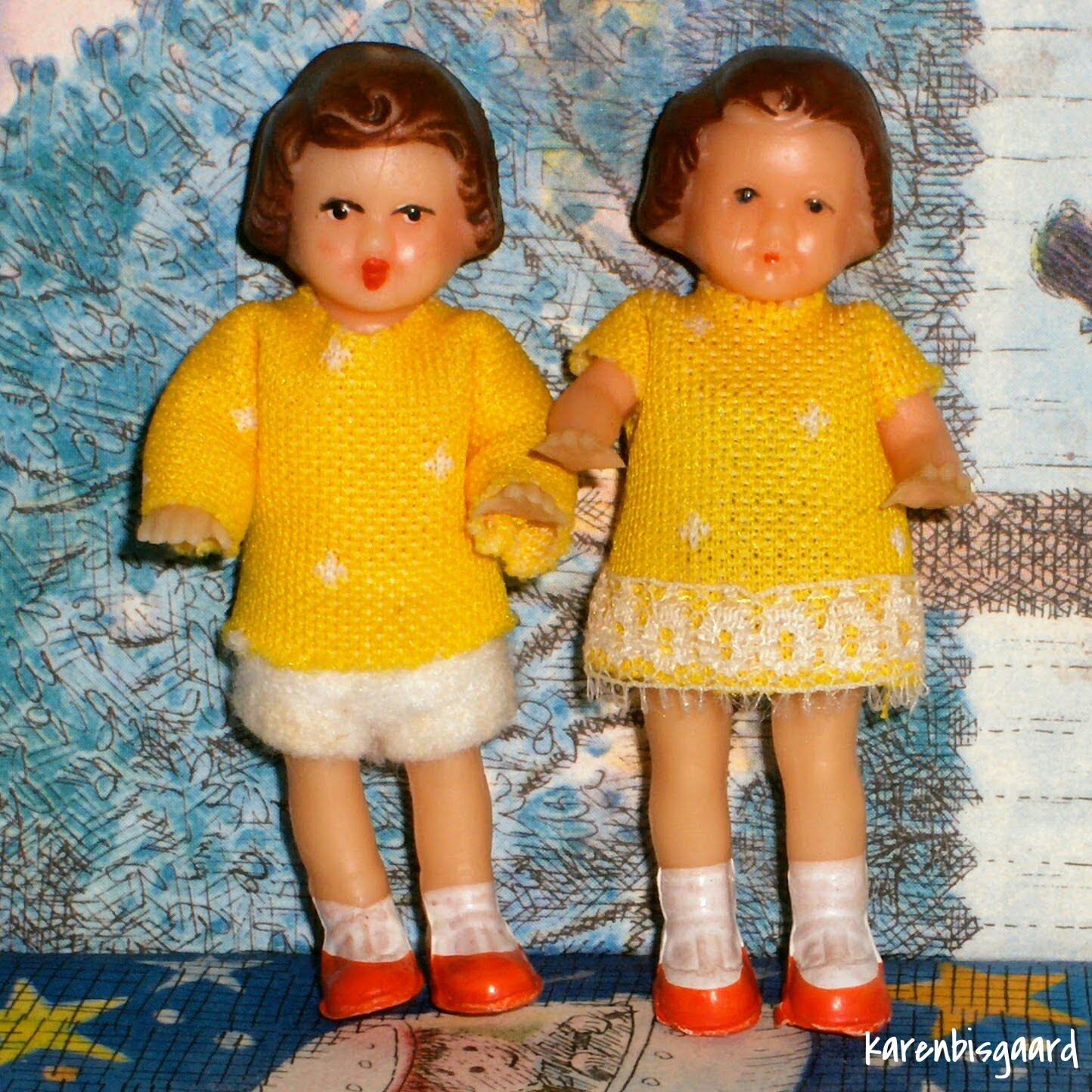 Karen`s Vintage Dolls Photography.: Ari doll family Mom Dad and 2 ...