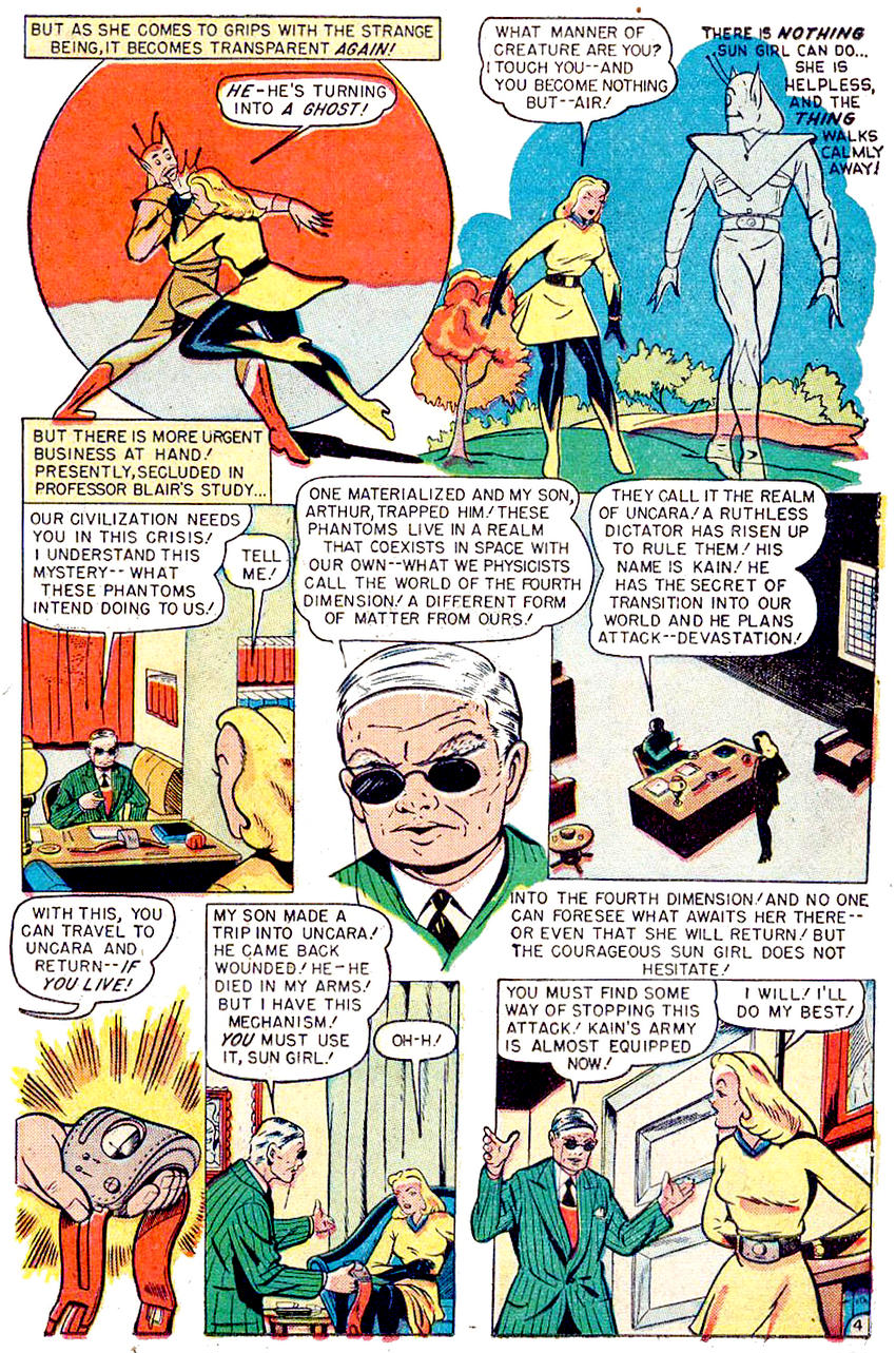 Pappy's Golden Age Comics Blogzine: Number 1981: Here comes the Sun Girl!