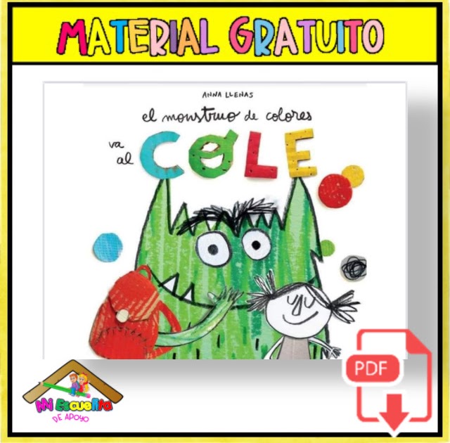 El monstruo de colores va al cole para imprimir