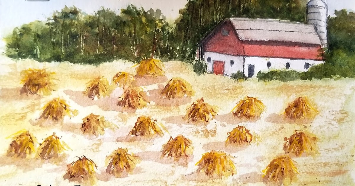 View From the Oak: Travel Journal - Amish hay stacks and barn