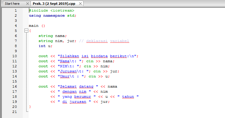 Input dan Output pada Bahasa Pemrograman C++