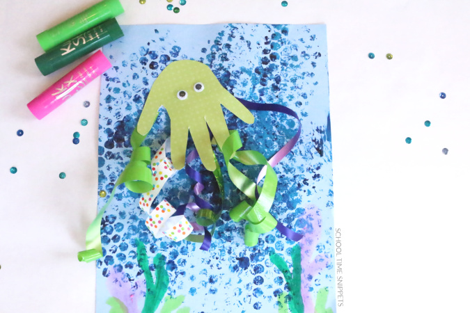 Jellyfish Handprint Craft for Kids | School Time Snippets