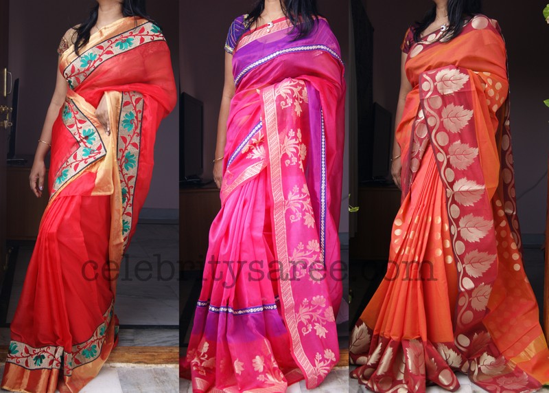 Super Net and Cotton Sarees - Saree Blouse Patterns