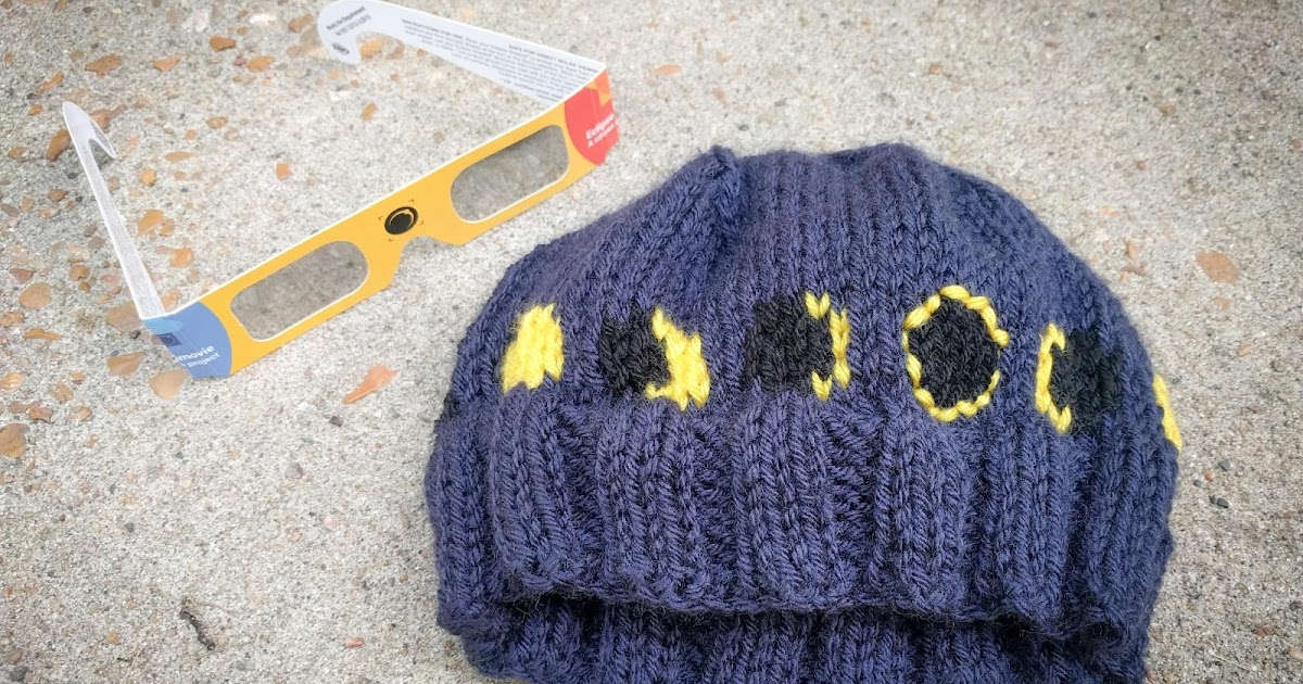 Craftimism: Solar eclipse knit hat