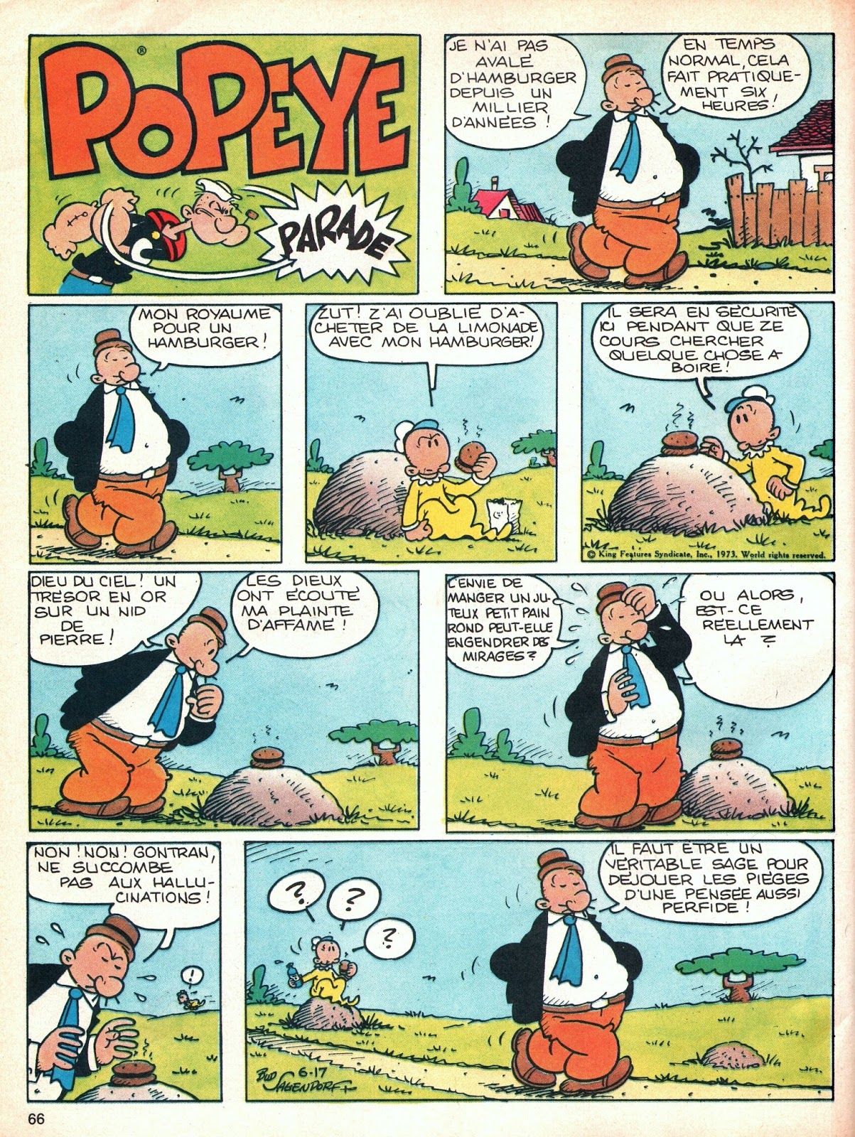 Les trésors de la flibuste: Popeye: Les BD blocs de Pif - 1982