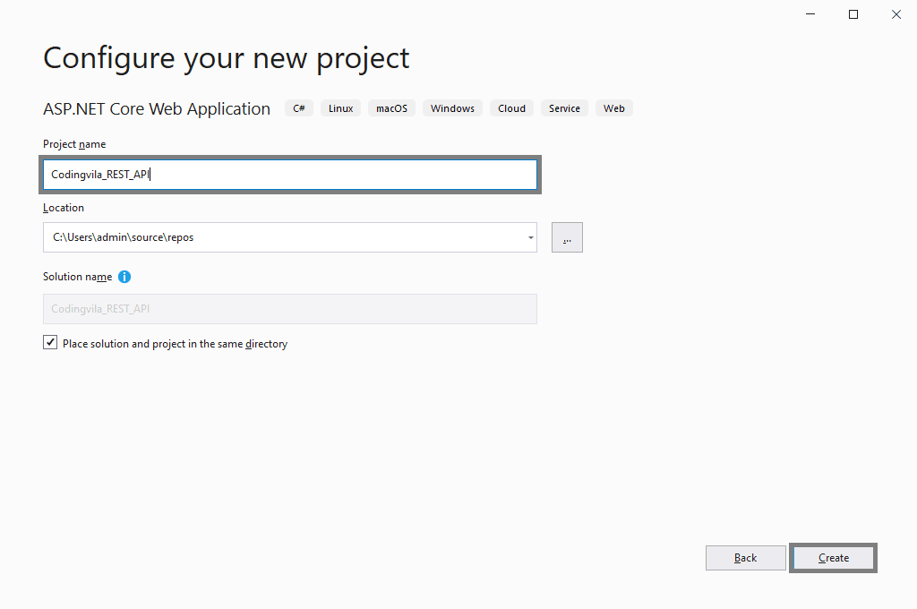 Create Rest Api With Asp Core 5 0 And Entity Framework Core