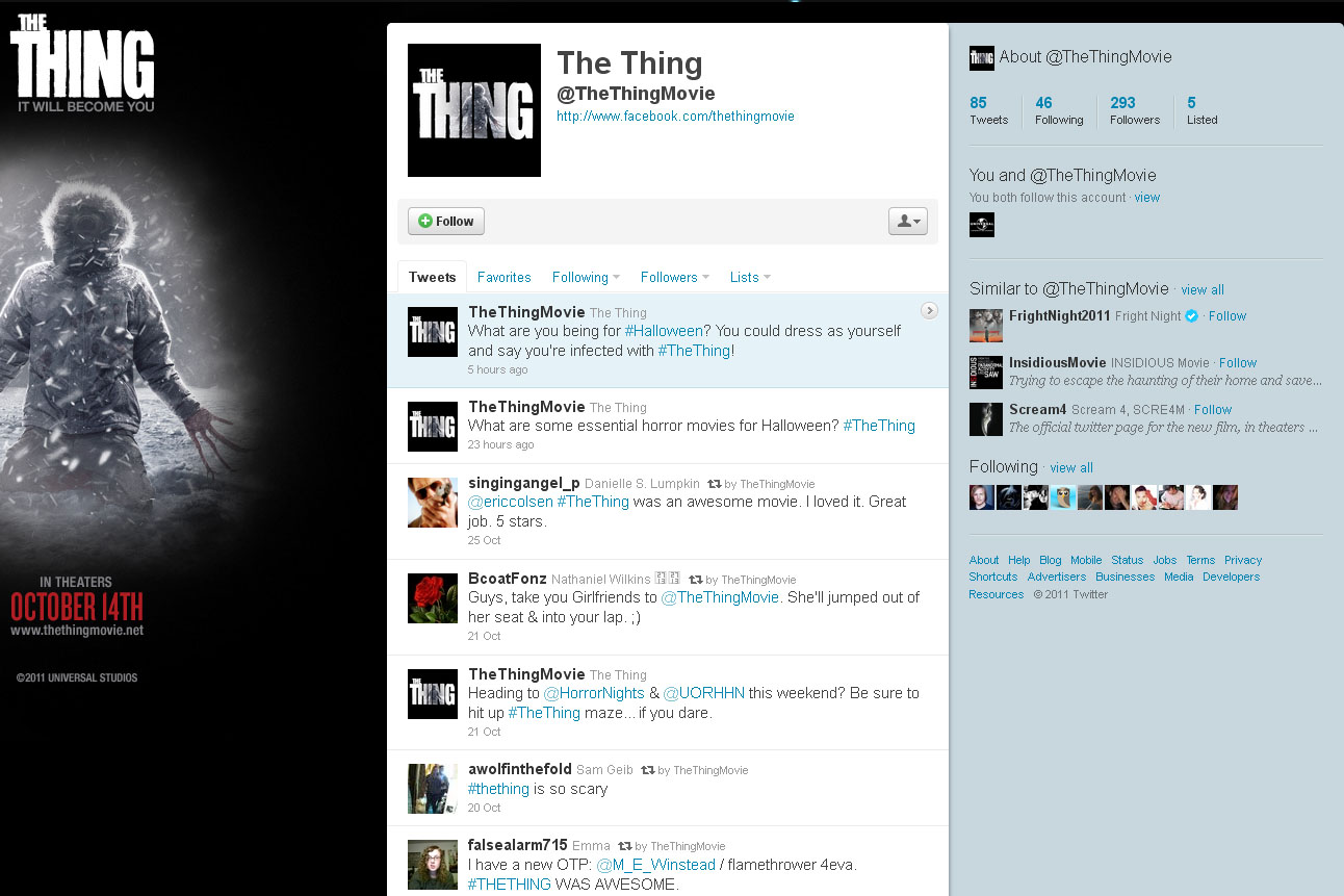 Never Heard About...: 'The Thing' (2011) digital marketing campaign ...