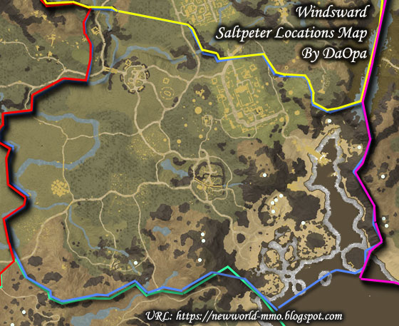 New World: Windsward saltpeter map