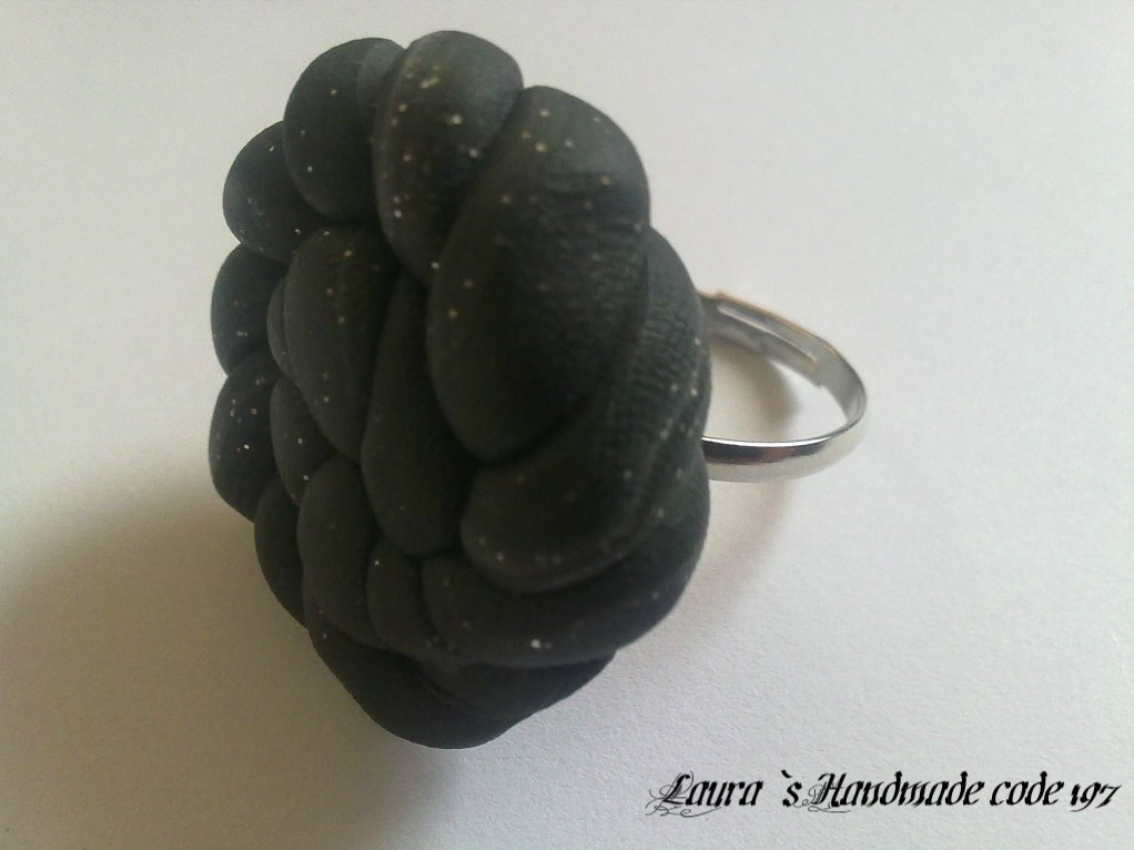New Year`s Eve Fimo Ring | Laura`s Handmade