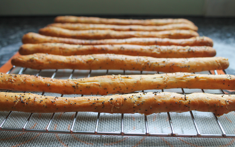 Food Lust People Love: Cheddar Poppy Seed Bread Sticks #BreadBakers
